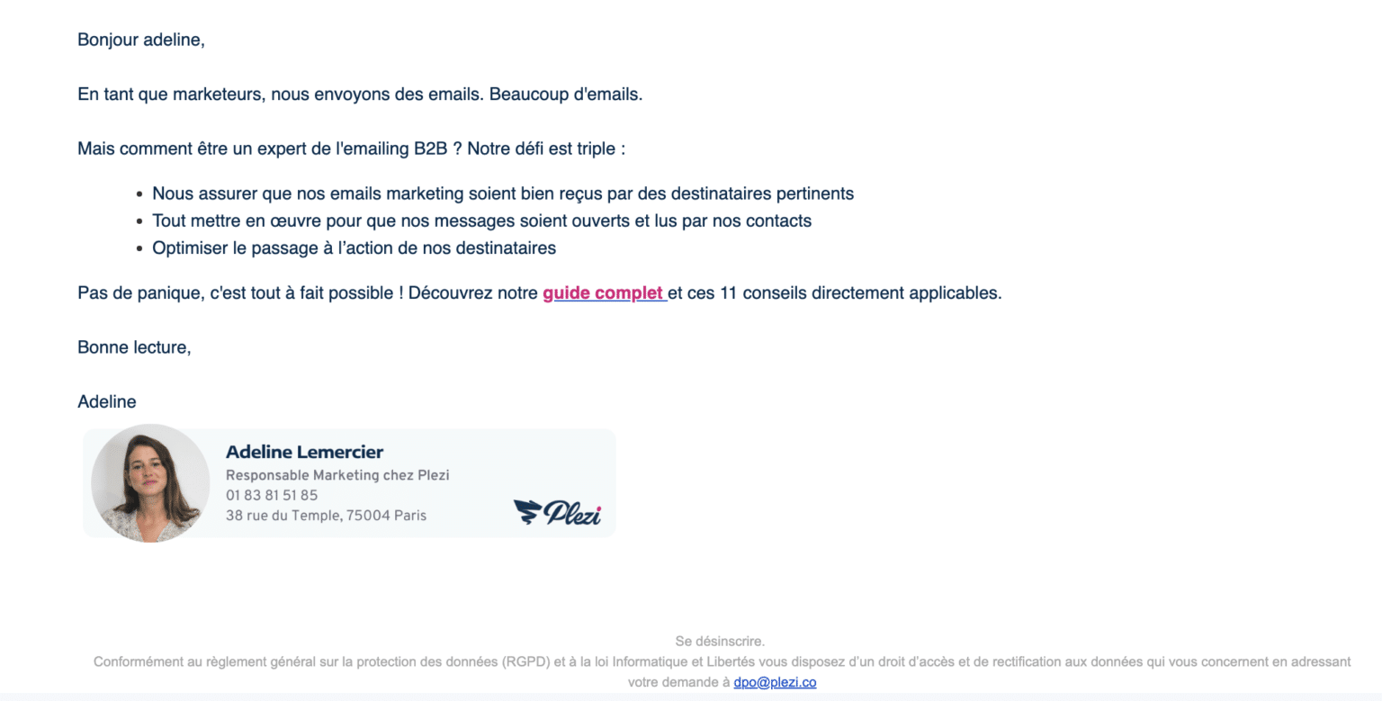 12 exemples d’emailing inspirants en marketing B2B