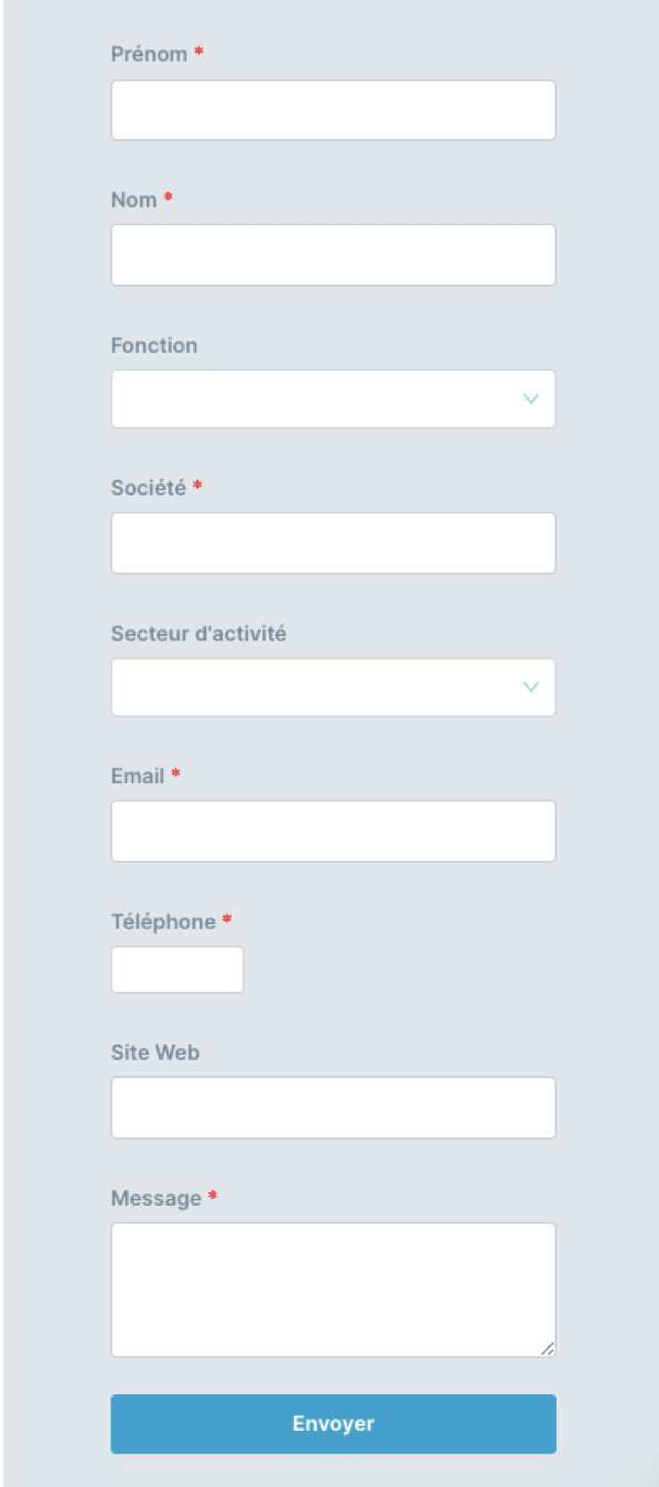 Formulaire de contact : Exemples + Conseils pour créer le votre